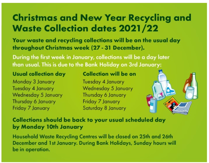 Christmas Waste collection dates | Halifax Central Initiative